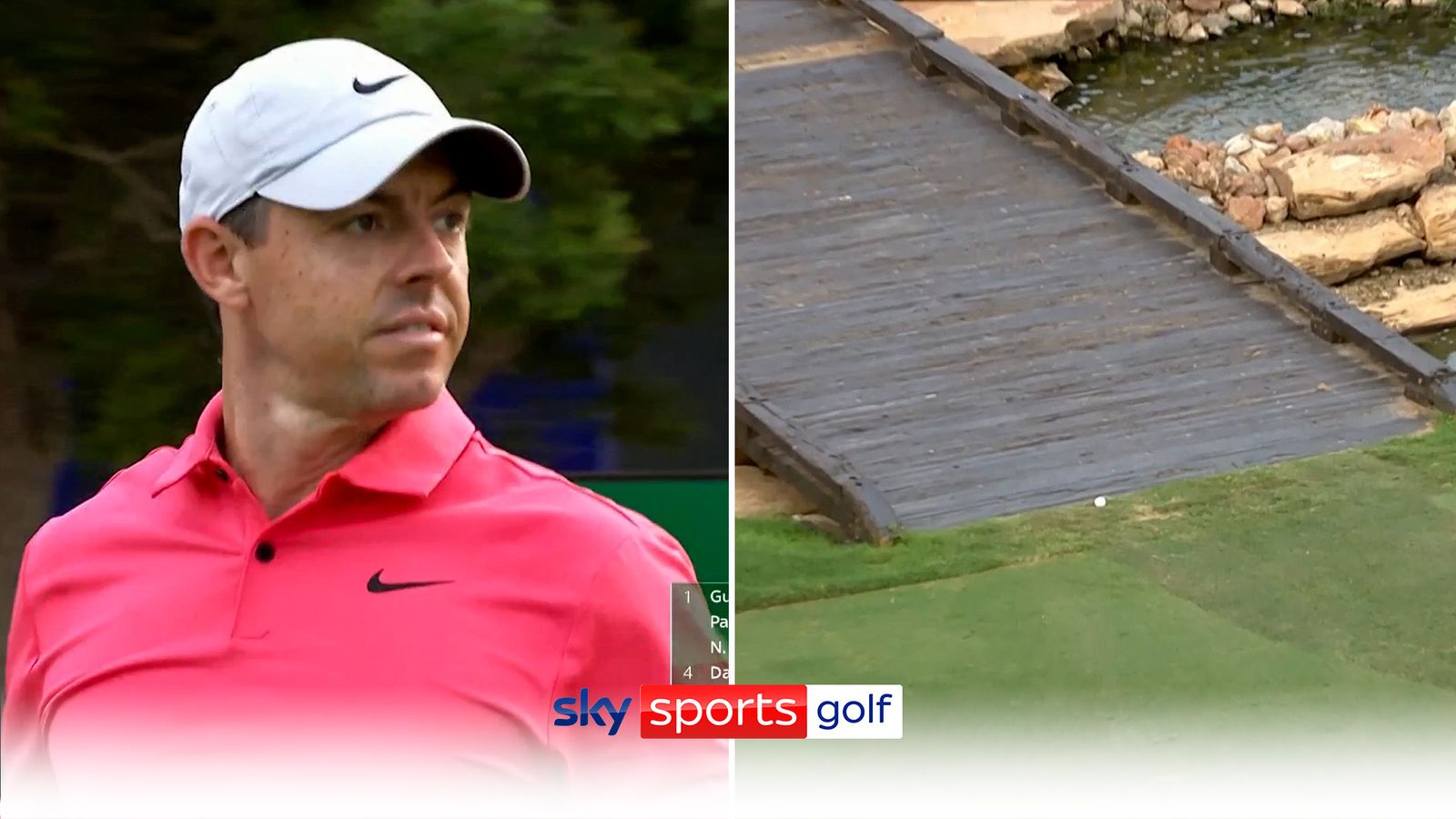 'He's that good his ball can walk on water' | Rory McIlroy saved twice ...