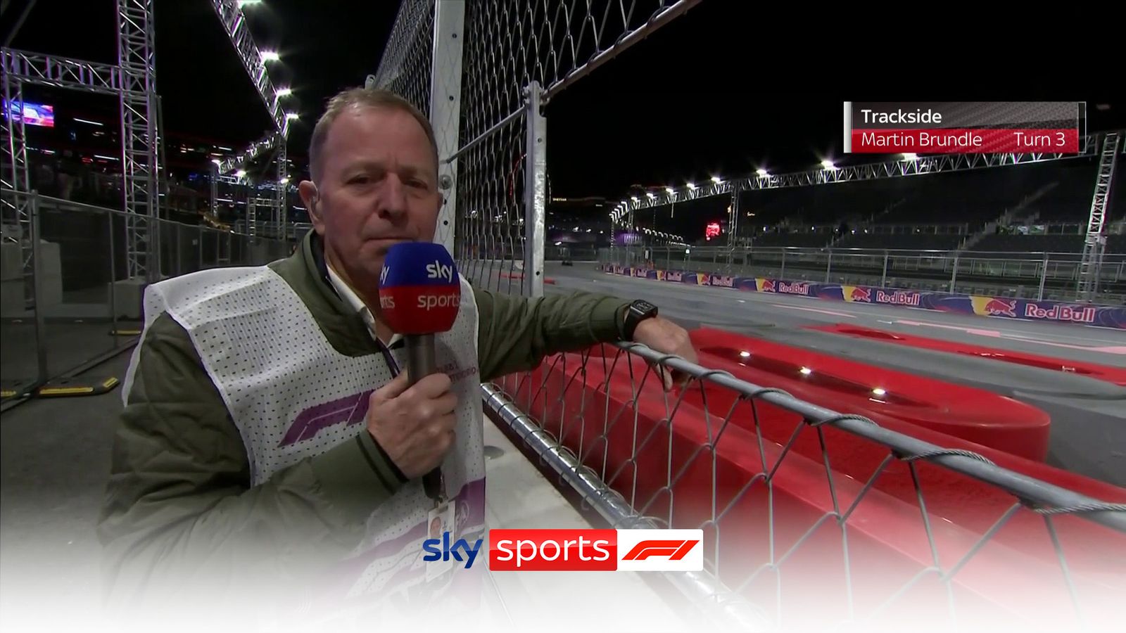 'It feels like a lockdown race!' | Martin Brundle trackside at Turn 3 ...