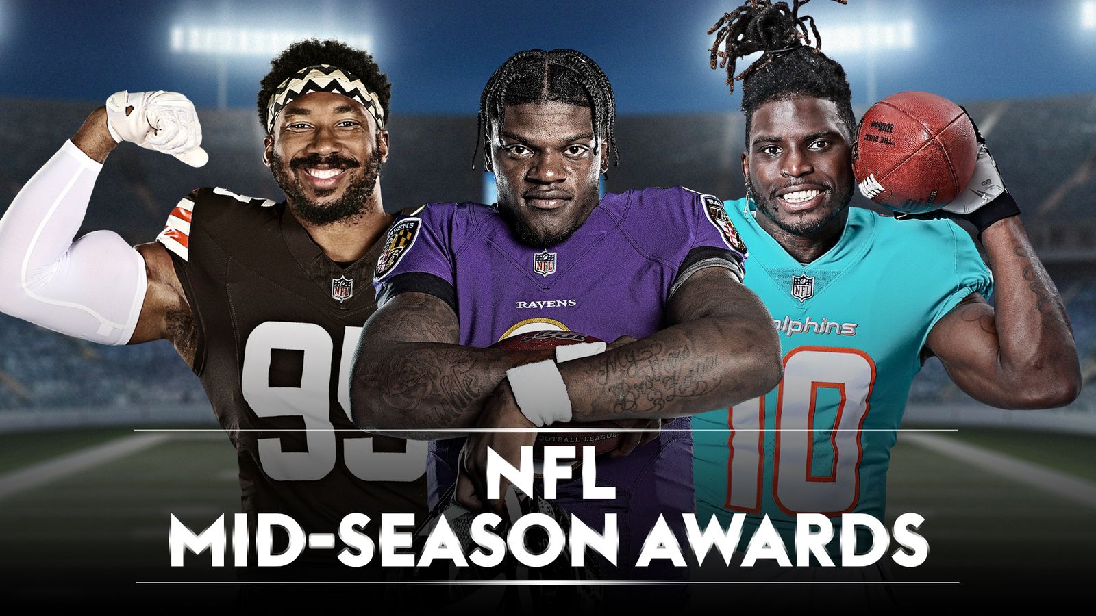 NFL mid-season awards 2023: Lamar Jackson leading MVP race as Tyreek ...