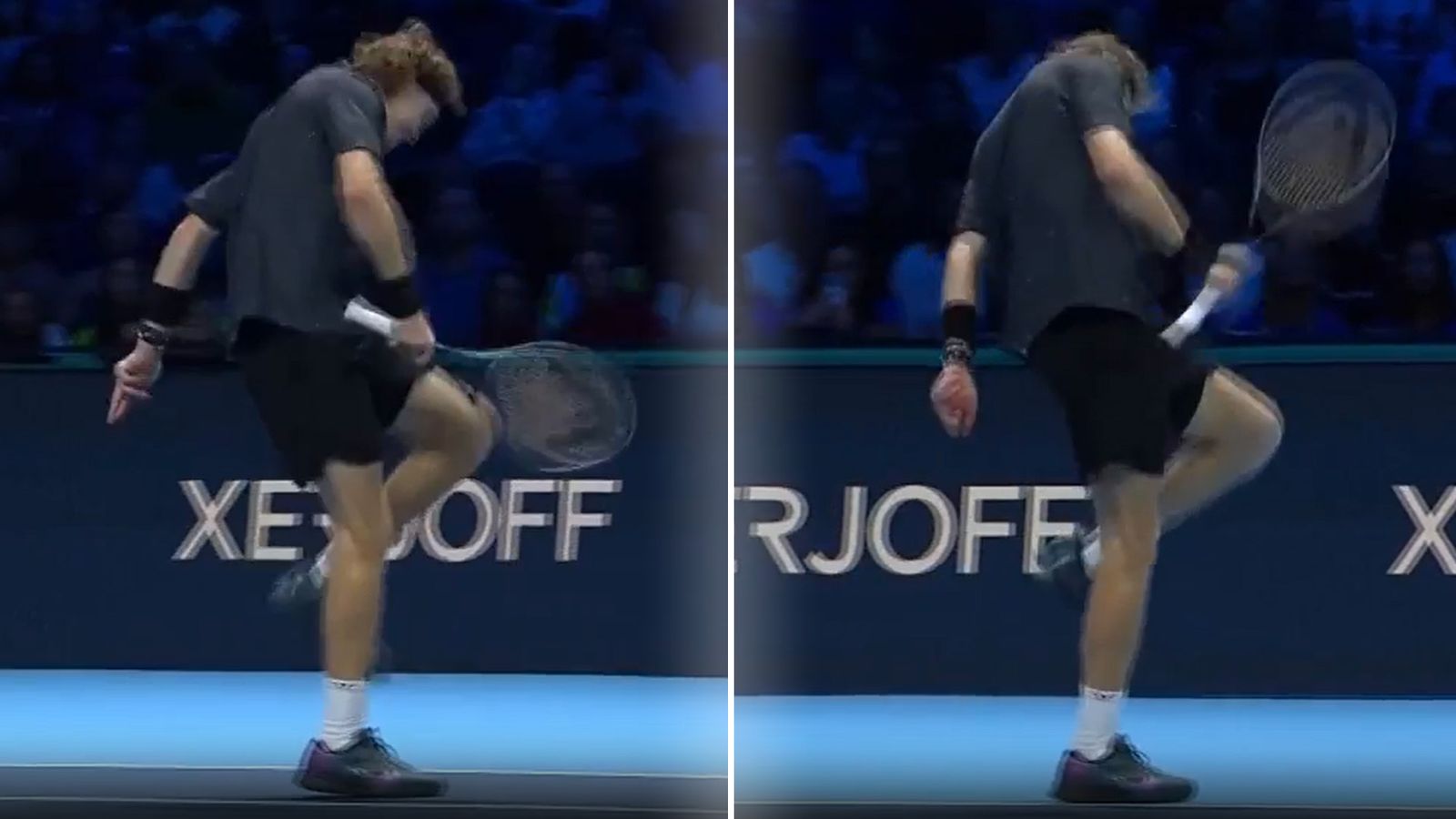 ATP Finals: Carlos Alcaraz eases to win as ranting Andrey Rublev self-destructs while Daniil ...