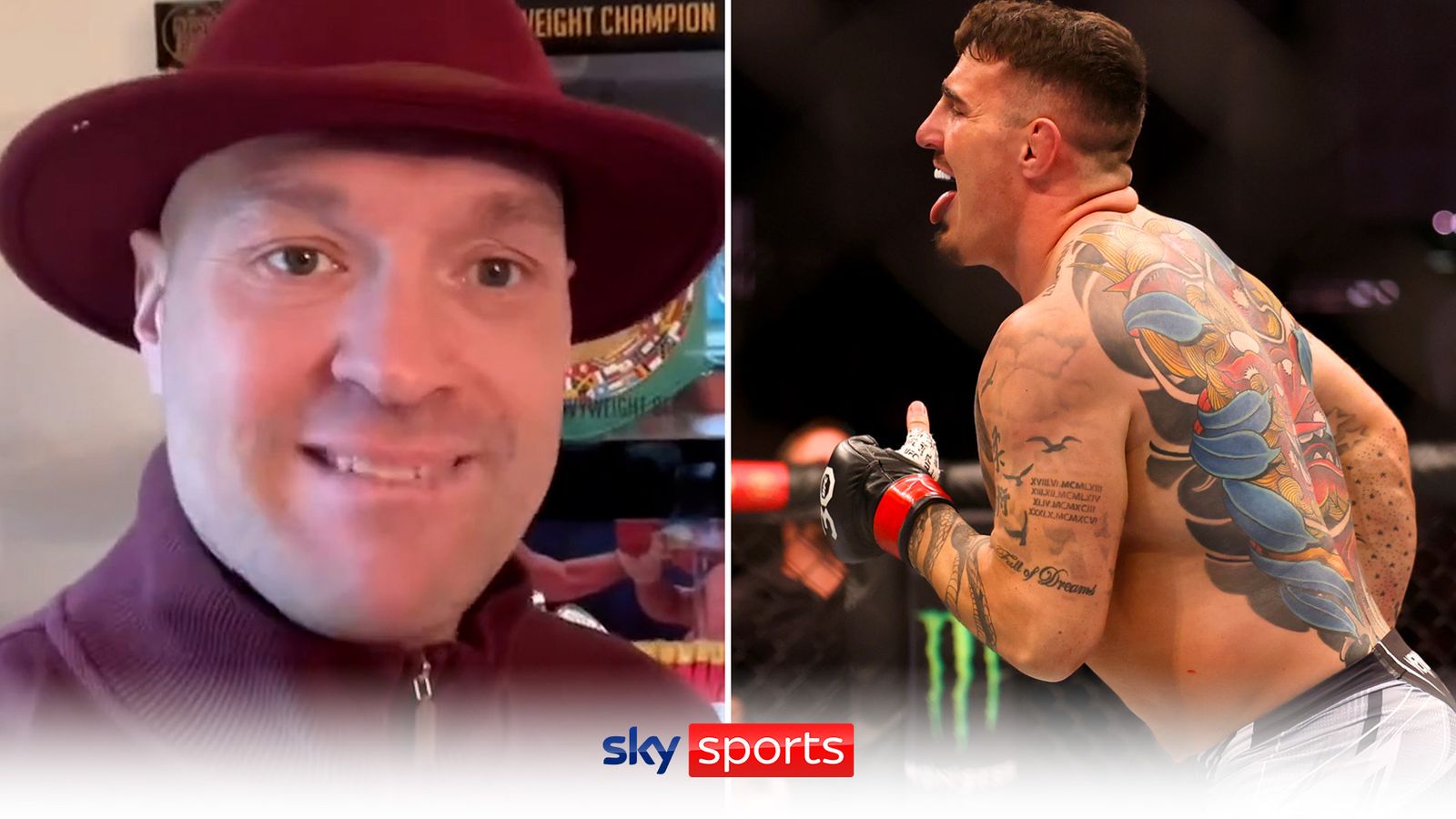 Tyson Fury sends message to new UFC champ Tom Aspinall | WWE News | Sky ...
