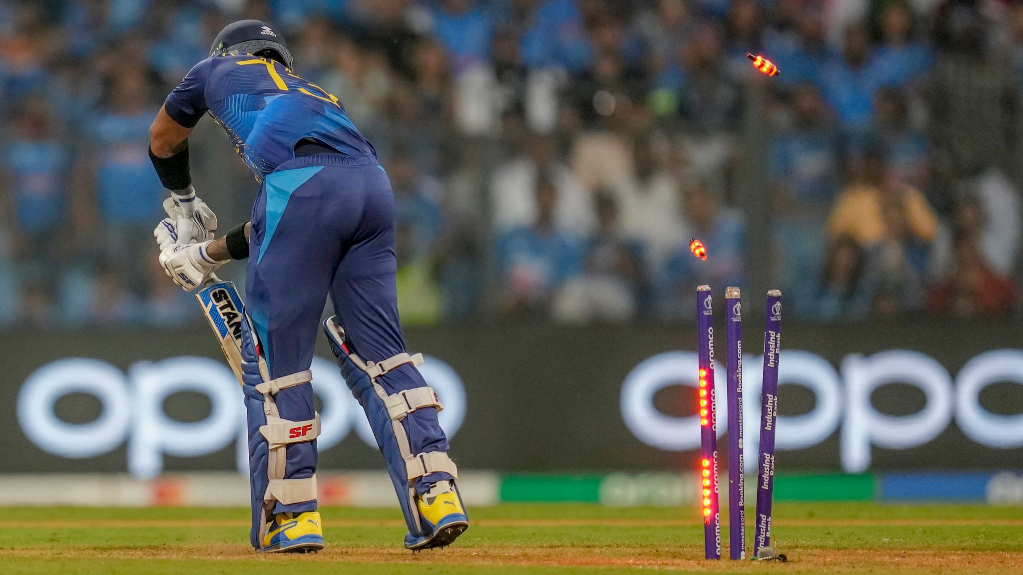 Cricket World Cup: India secure semi-final spot after skittling Sri ...