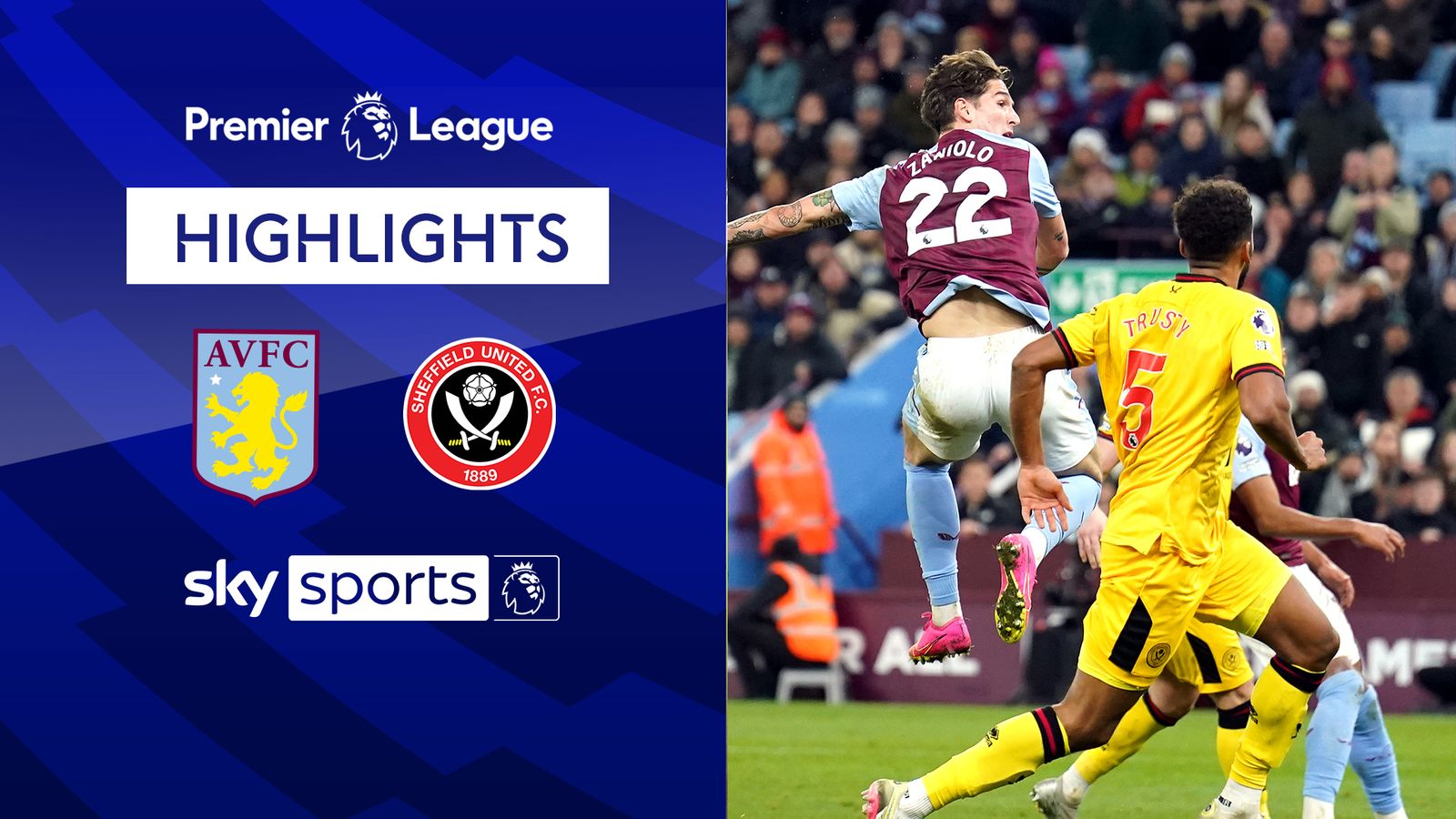 Aston Villa 1-1 Sheffield United | Premier League Highlights | Football ...