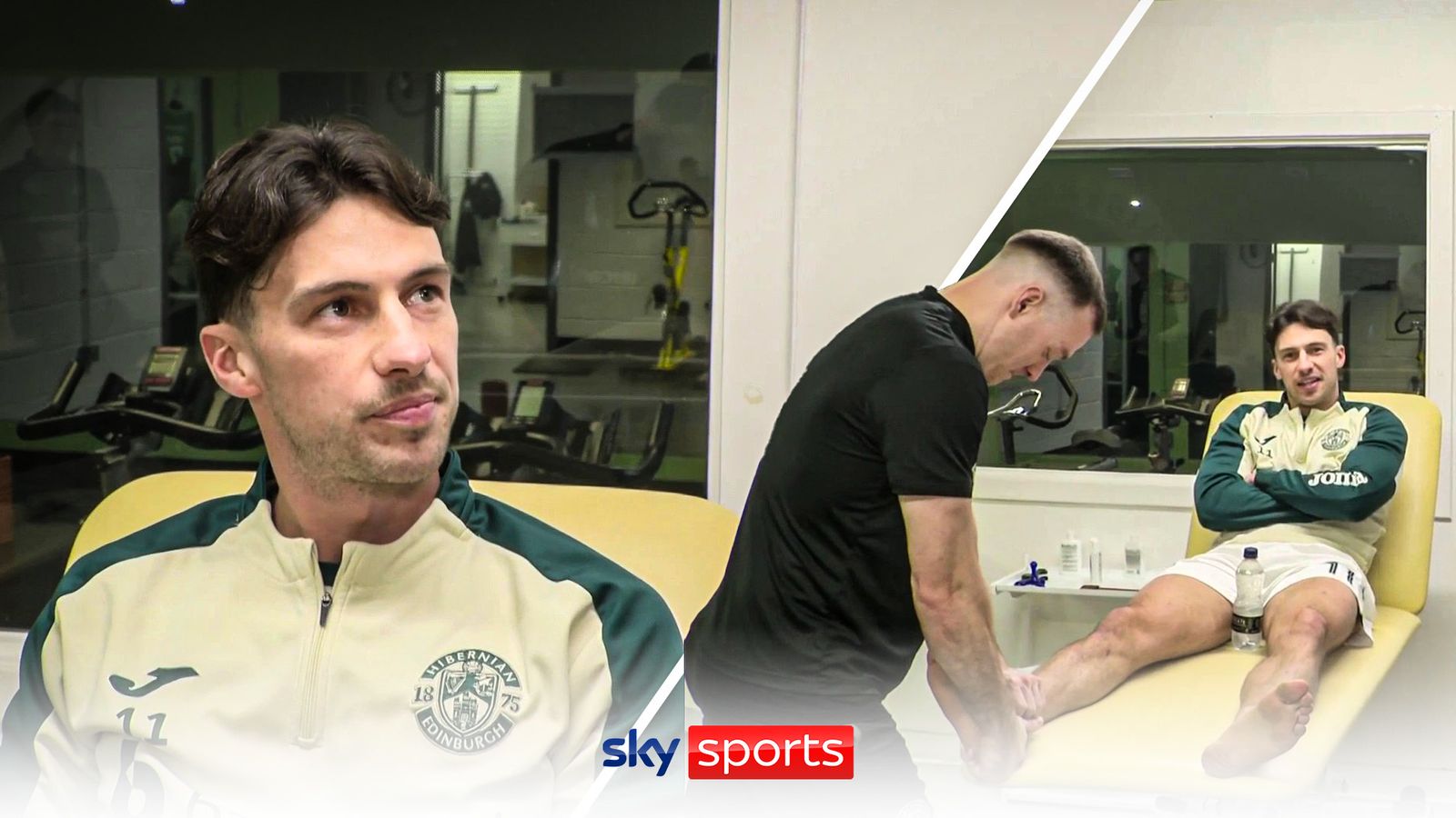 Access to Hibs' therapy room! | ‘My ankle's killing!' | Football News ...