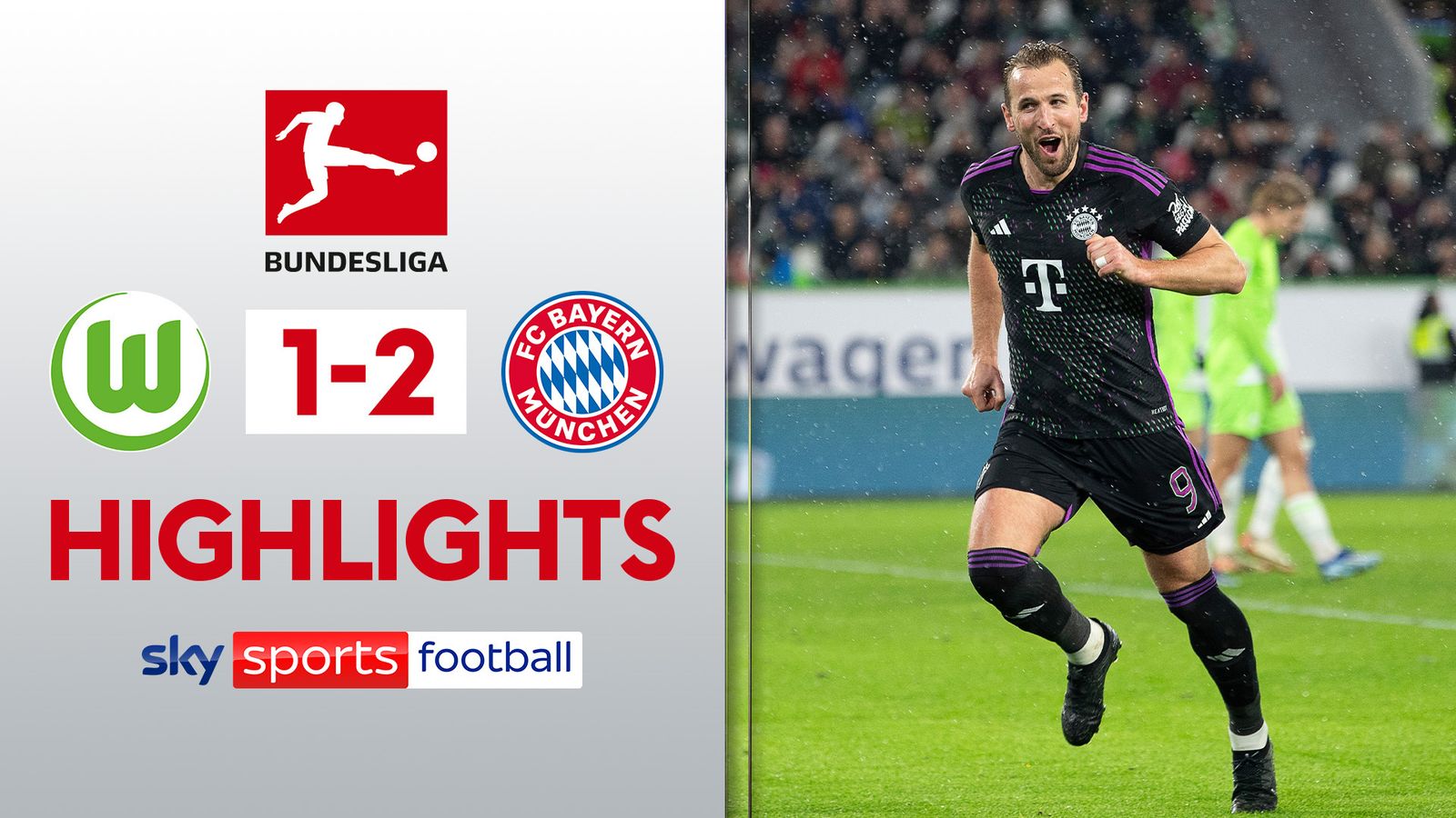 Wolfsburg 1-2 Bayern Munich: Harry Kane scores stunning goal as ...