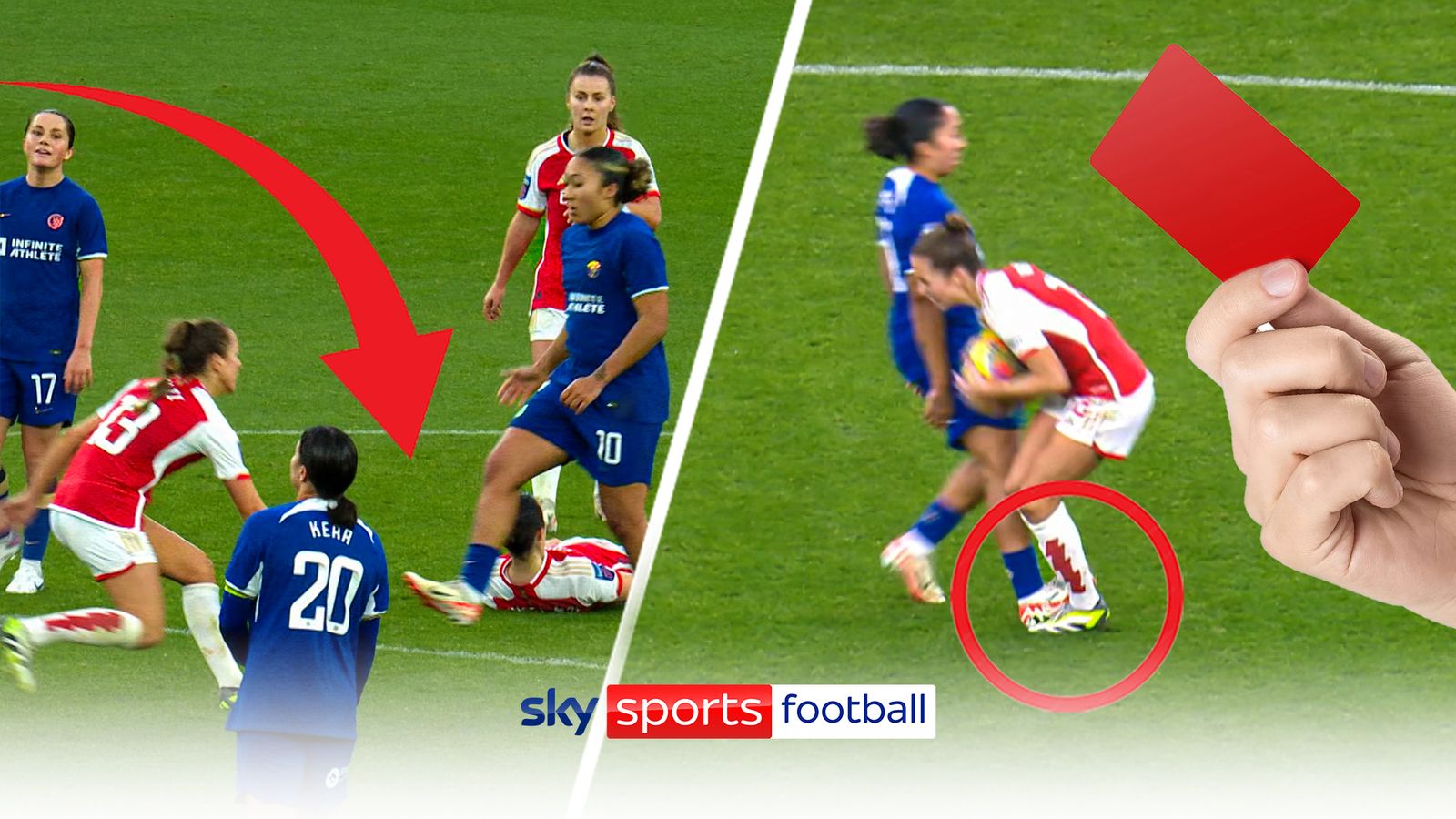 Ouch! | Was Lauren James lucky not to receive a red card after stamp on ...