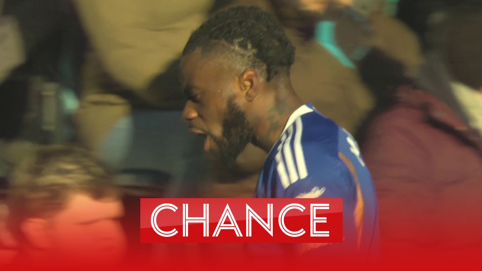 Stephy Mavididi's deflected shot hits the post as both teams look for ...