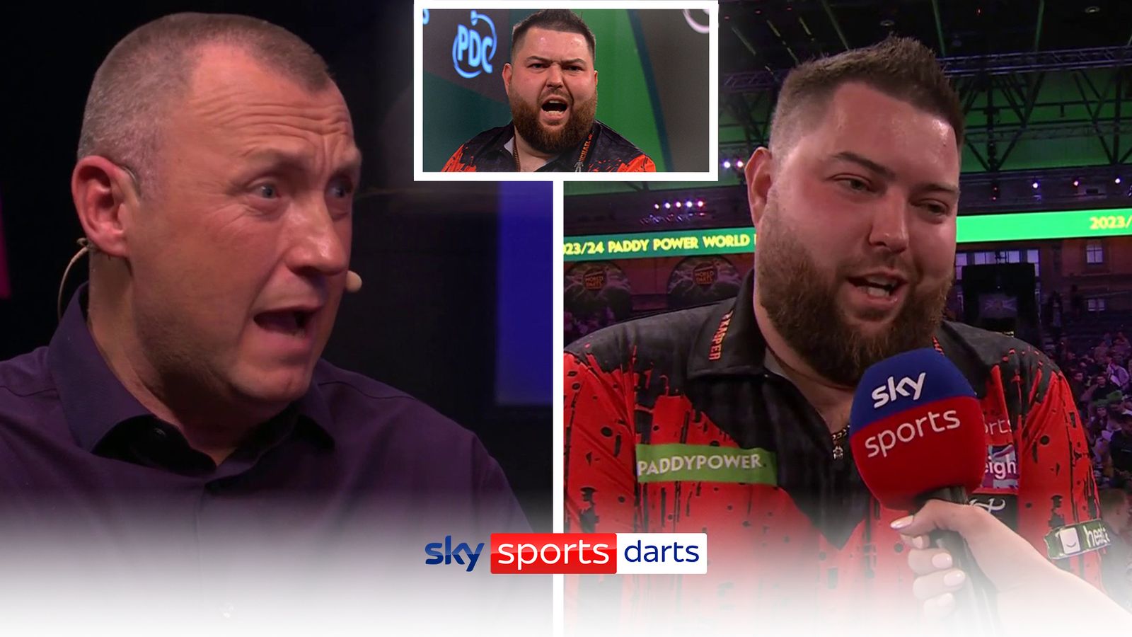 Michael Smith: I managed to get over the line! | Wayne Mardle: I'm in ...