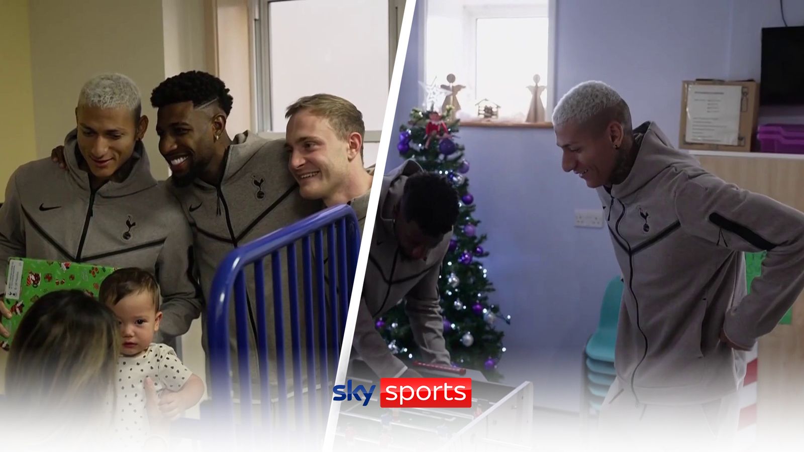 Tottenham players spread festive cheer with visit to children in ...