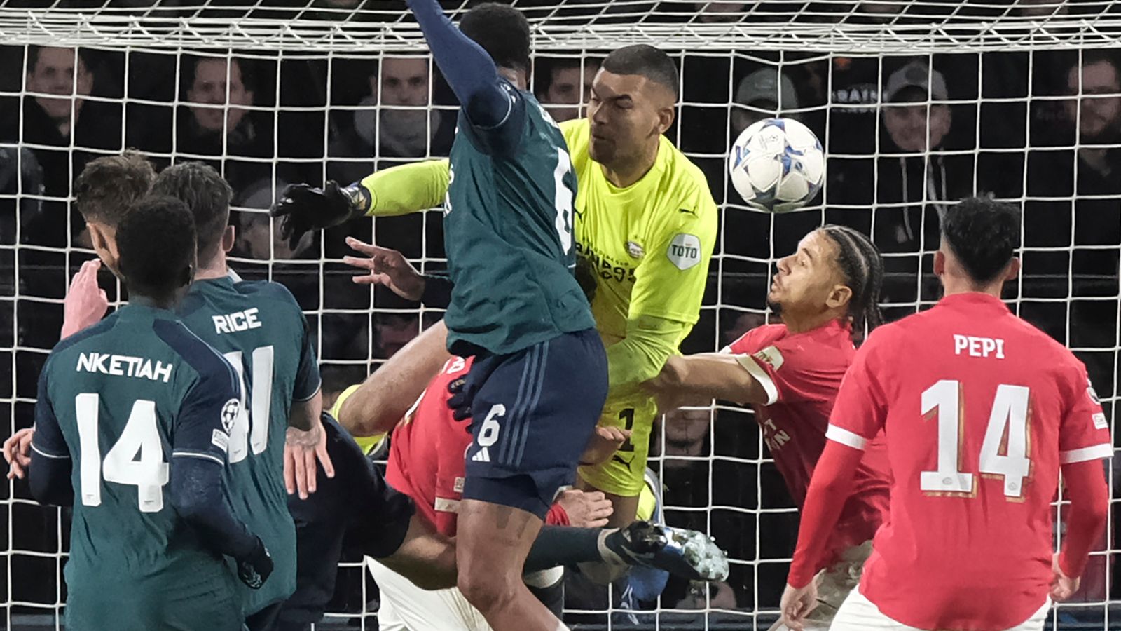 PSV 1-1 Arsenal: Eddie Nketiah strikes as Gunners end Champions League ...