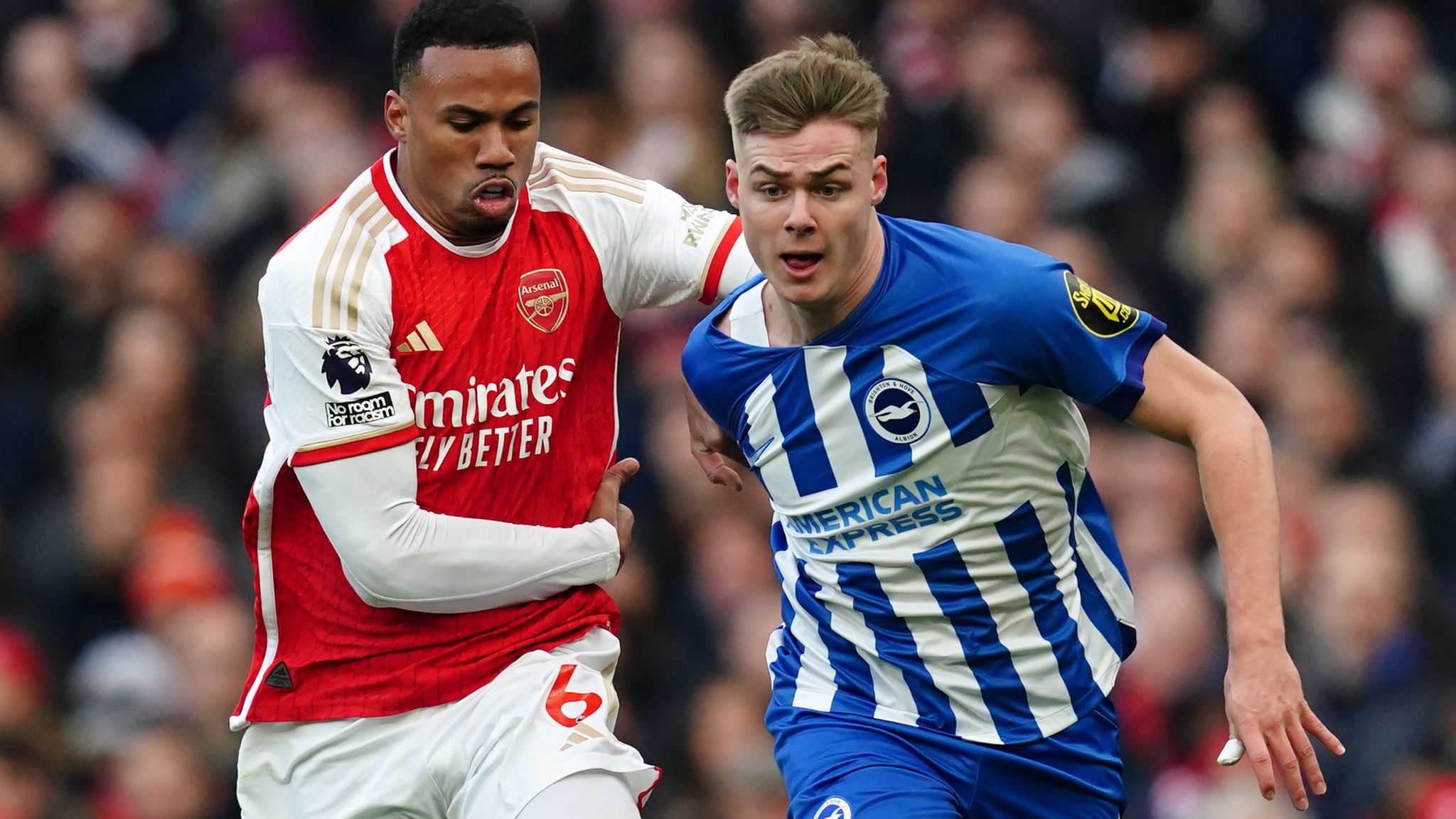 Arsenal 2-0 Brighton: Gabriel Jesus and Kai Havertz on target as ...