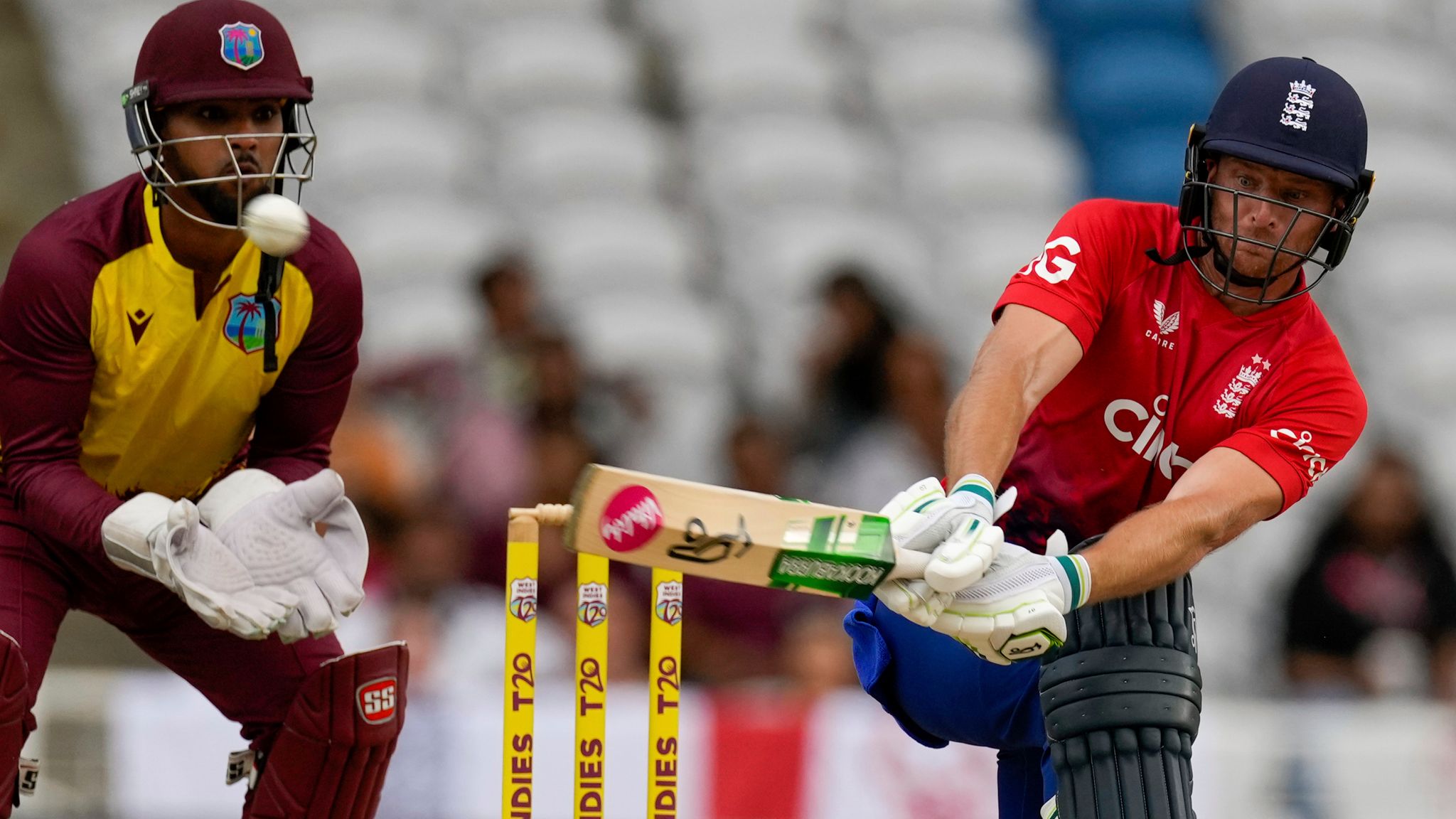 West Indies vs England: Phil Salt century leads tourists to record T20I ...