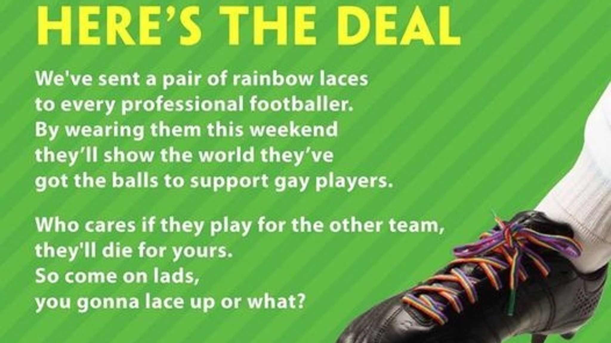 Rainbow Laces: How first campaign in 2013 got Premier League talking ...
