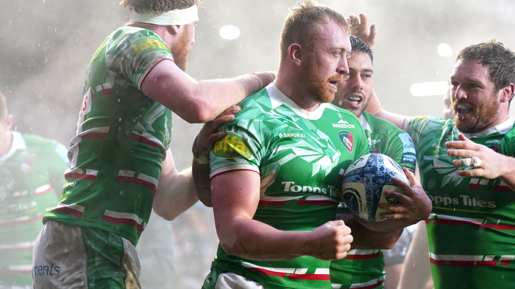 Leicester Tigers 47-3 Newcastle Falcons: Tommy Reffell scores hat-trick ...