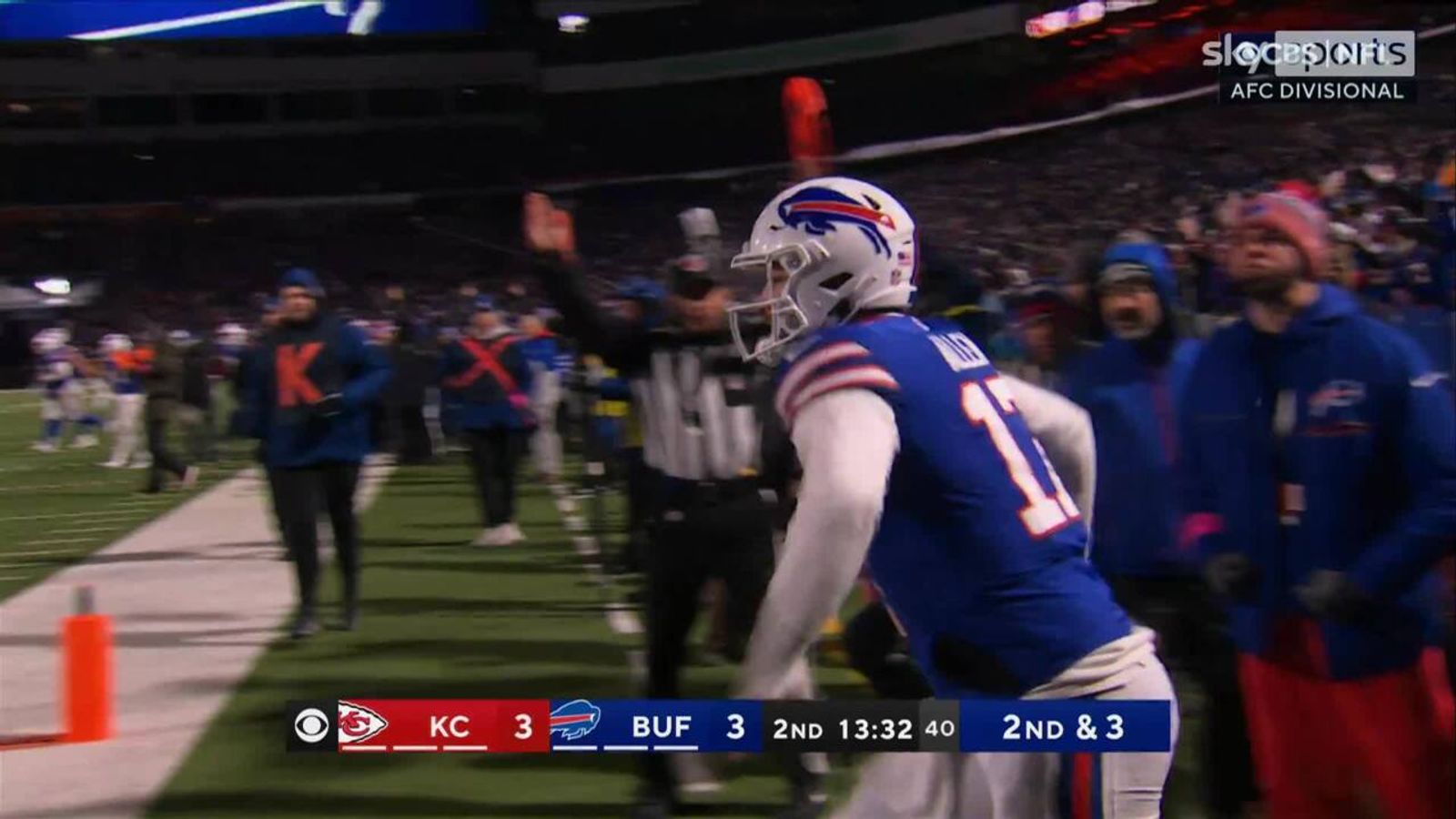 Allen goes over the line for first touchdown | NFL News | Sky Sports