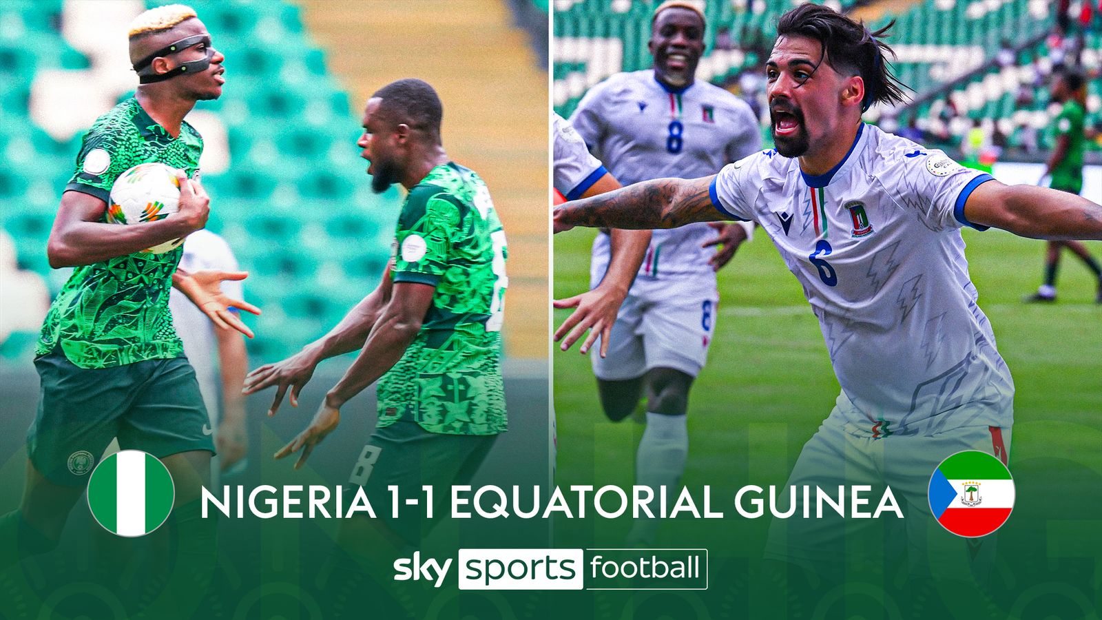 Nigeria 1-1 Equatorial Guinea | AFCON Highlights | Football News | Sky ...