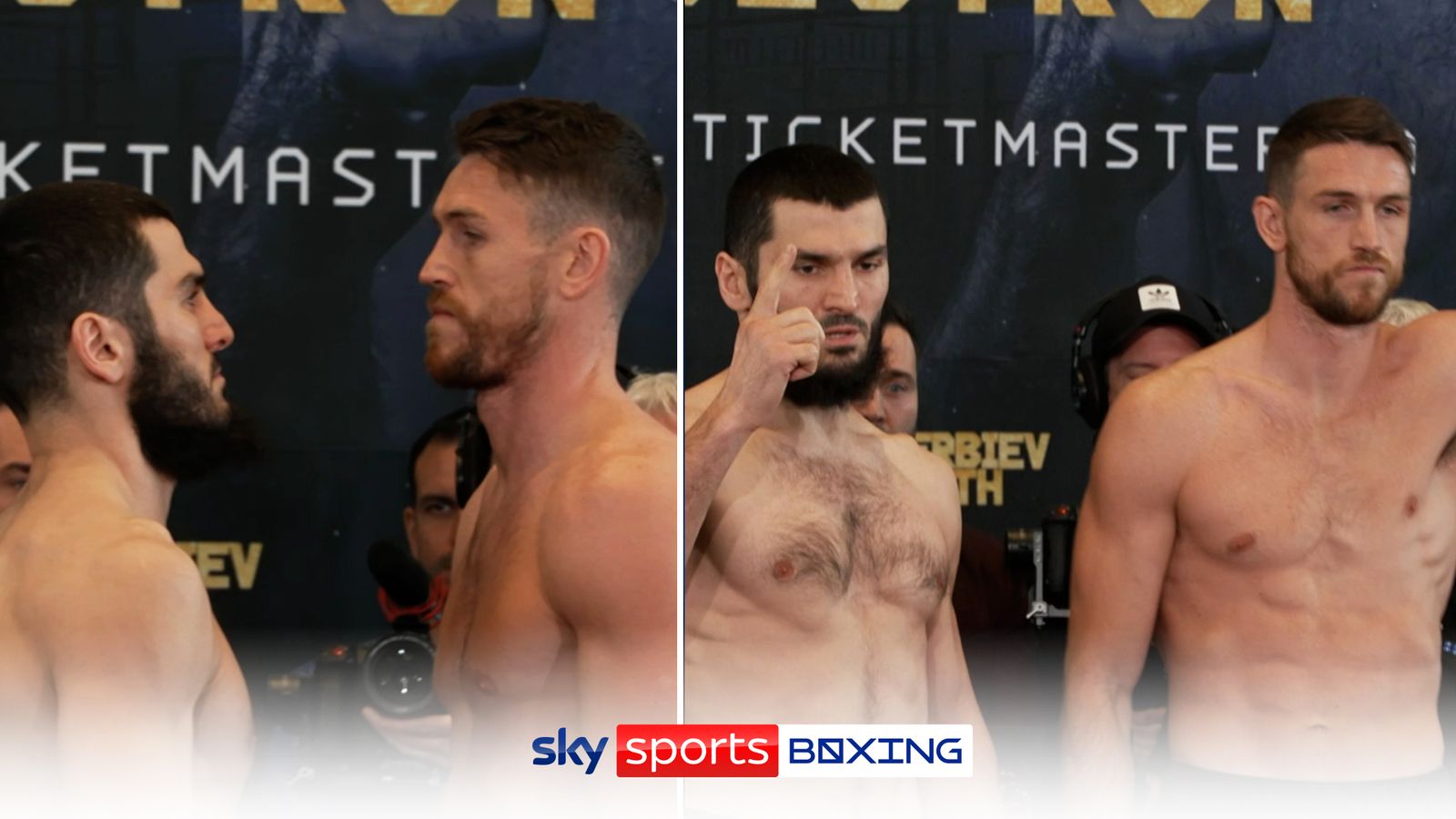Callum Smith weighs in slightly lighter than Artur Beterbiev before ...