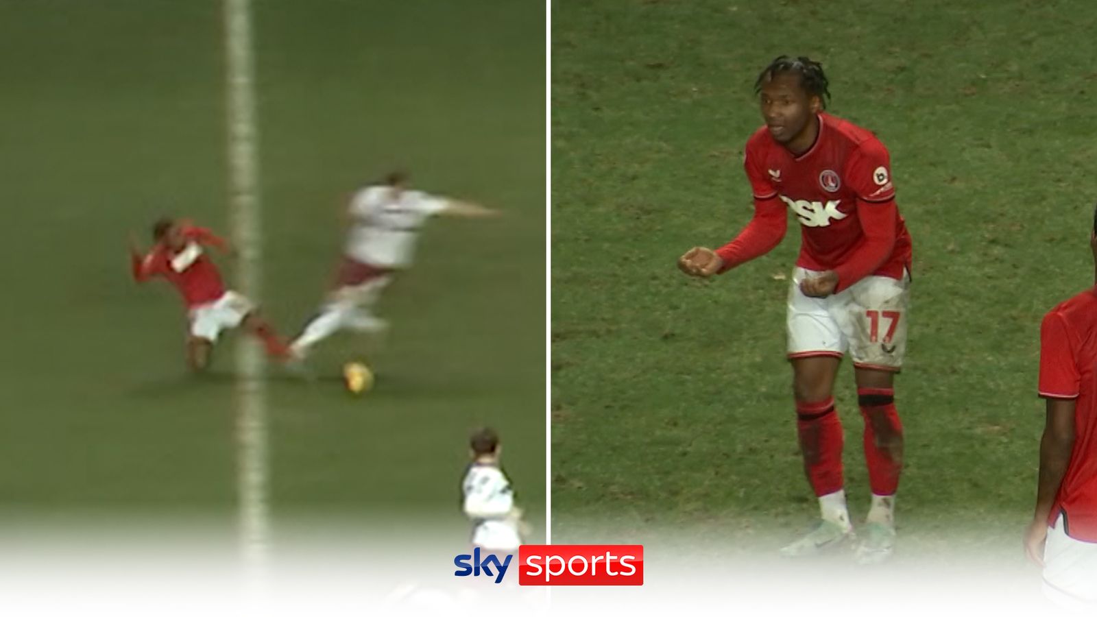 Worst red card ever? Tayo Edun sent off after being clattered ...