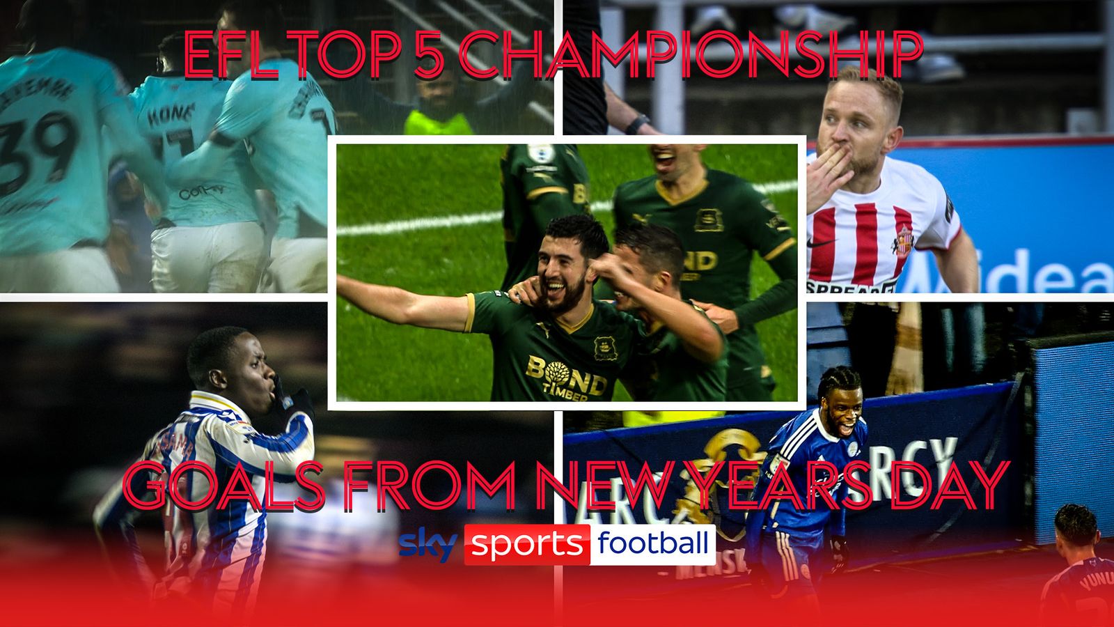Top 5 EFL Championship New Years Day Goals | Football News | Sky Sports