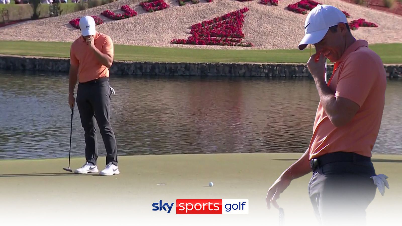 Rory's nightmare three-putt bogey from two-feet at Dubai Invitational ...