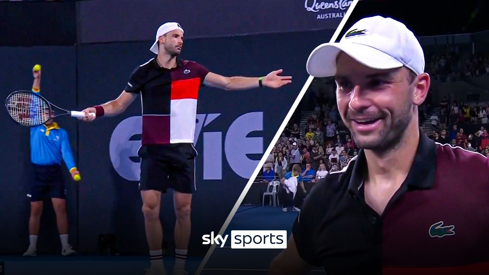 Shot of the year on January 1?! | Dimitrov's extraordinary winner ...