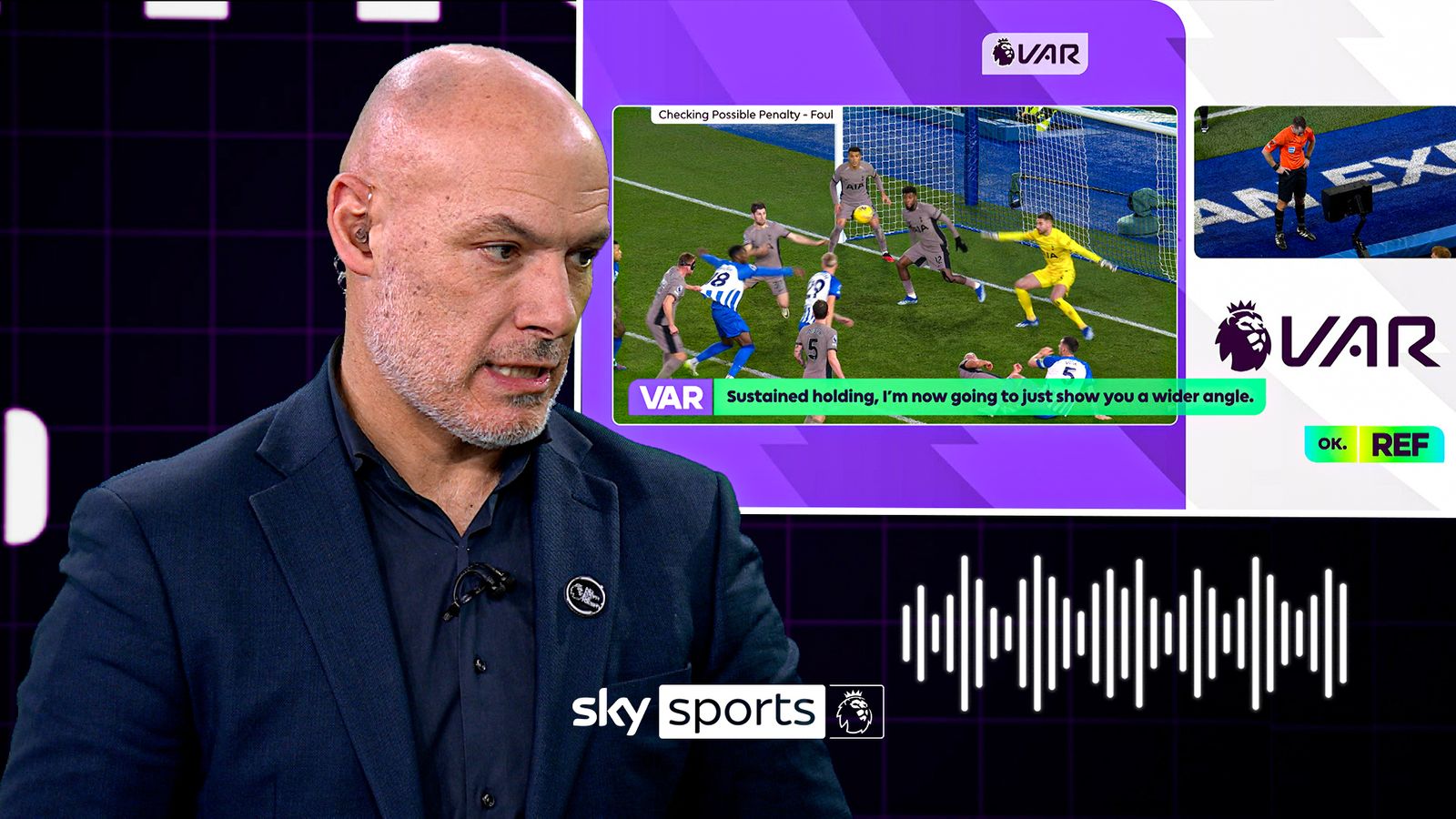 Match Officials Mic'd Up: Howard Webb reviews Martin Odegaard handball ...