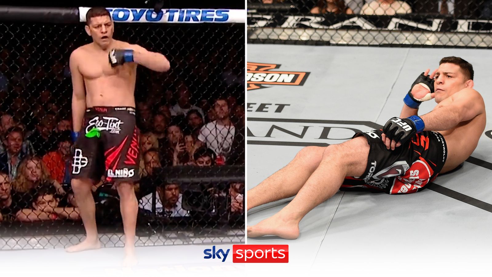 On This Day: Nick Diaz mocks Anderson Silva during thriller | WWE News ...