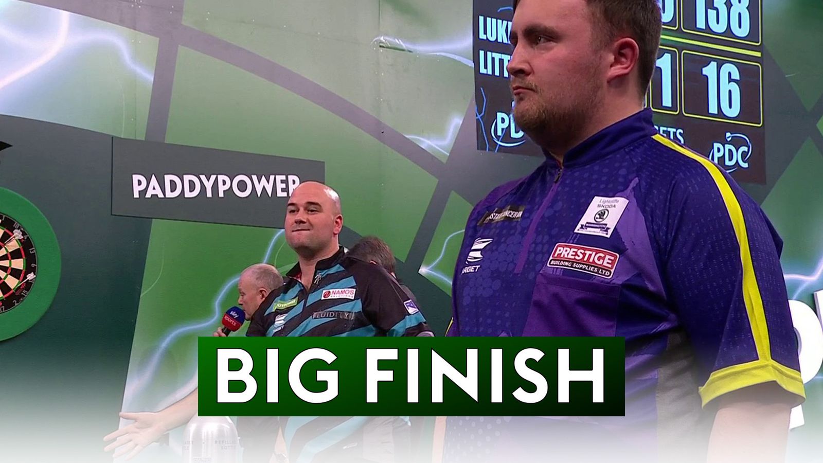 Rob Cross breaks Luke Littler throw with sublime 138 | Darts News | Sky ...