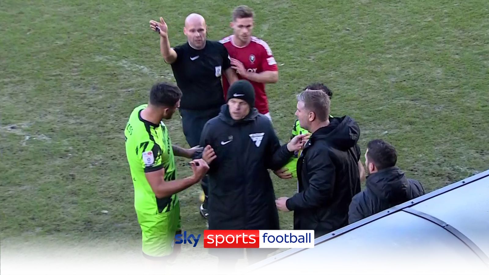 Karl Robinson: New Salford manager sent to stands 15 minutes into first ...