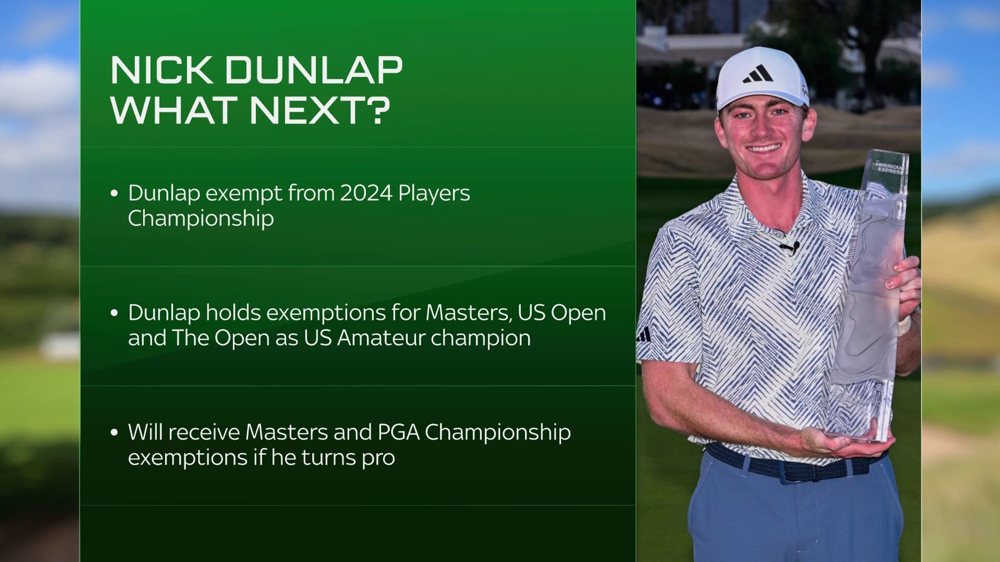 Nick Dunlap: Amateur player wins on PGA Tour for first time since 1991 ...