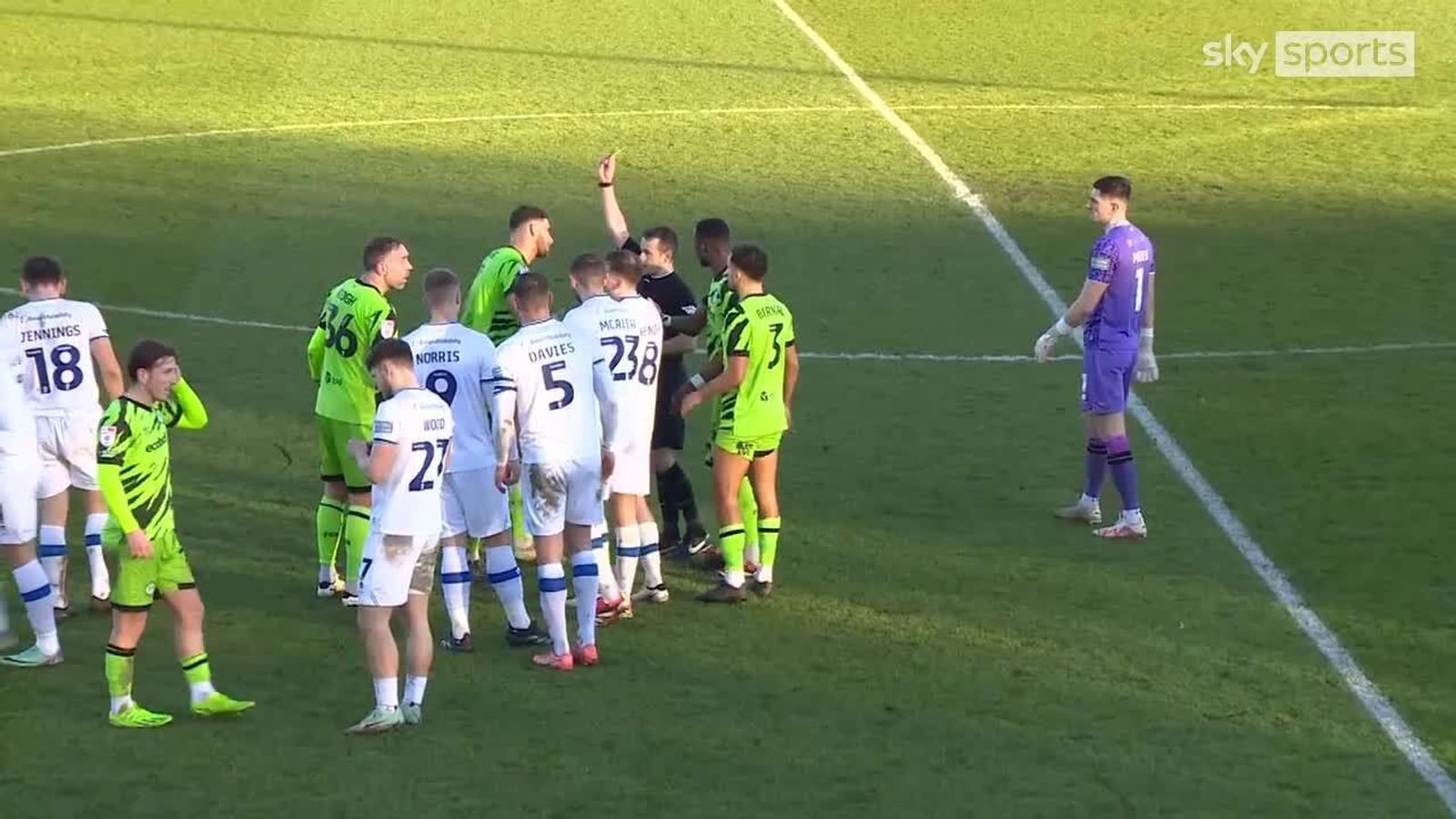 Inniss receives second yellow | Football News | Sky Sports