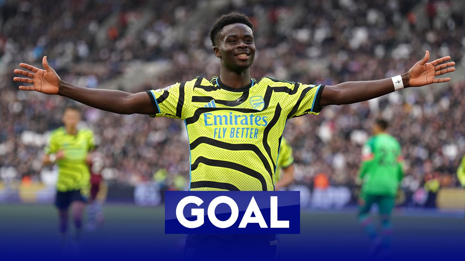 Saka adds a fifth with a ruthless finish | Football News | Sky Sports
