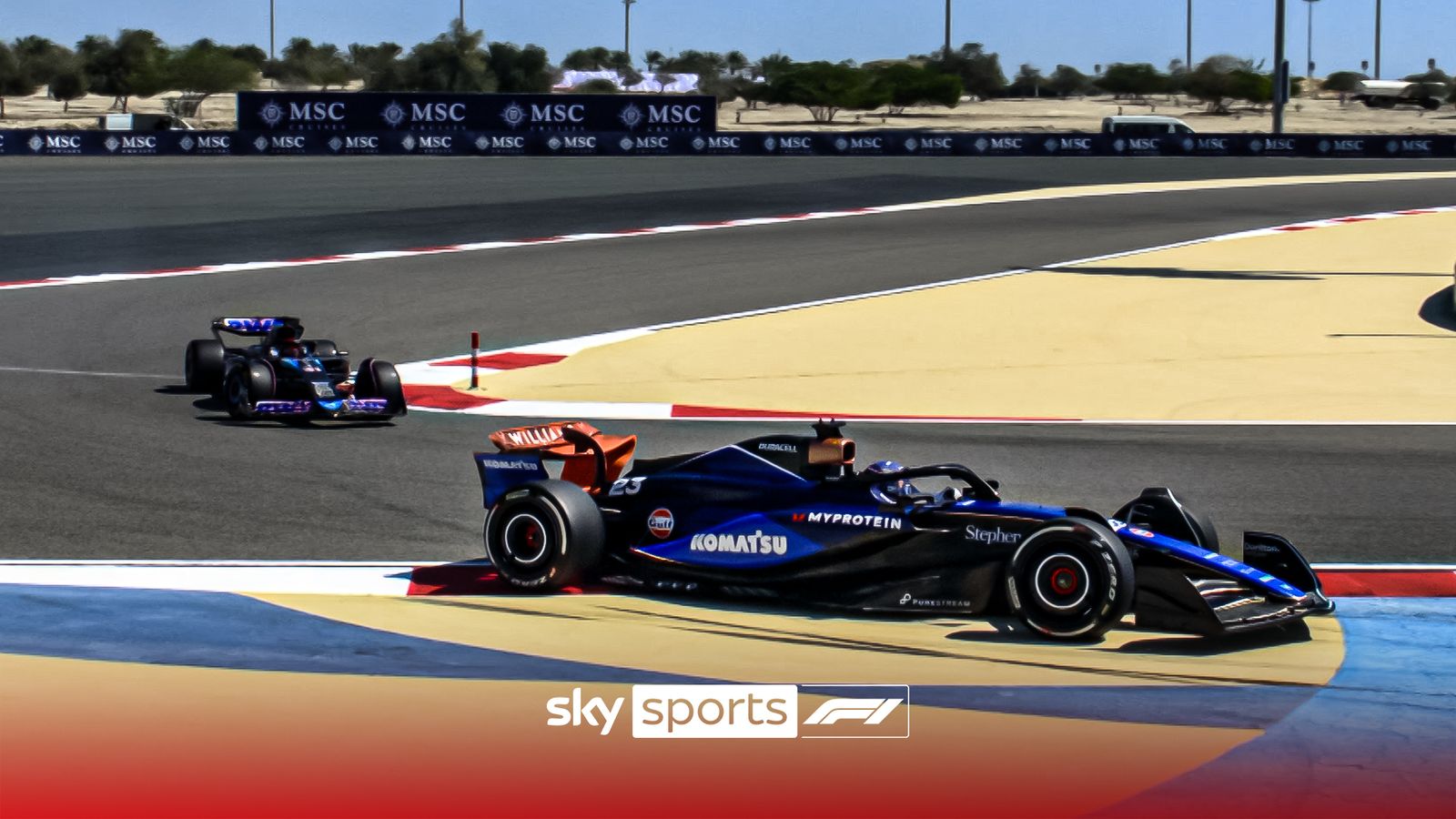 F1 Testing: Esteban Ocon distraction sends Alex Albon off track | F1 ...