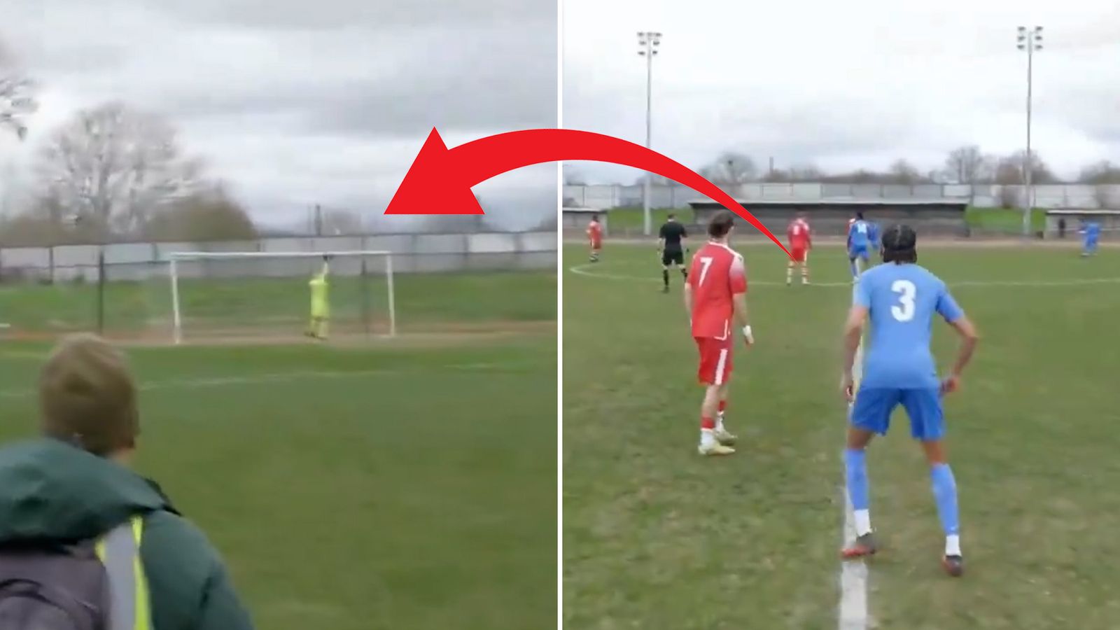 Is this the fastest goal EVER scored? | 50 yard strike from kick-off ...