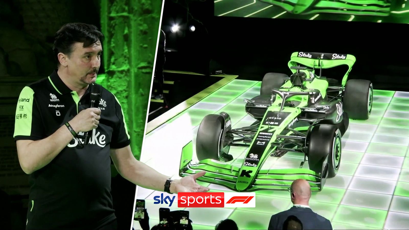 Sauber Reveal New Green And Black 2024 F1 Car For Valtteri Bottas And