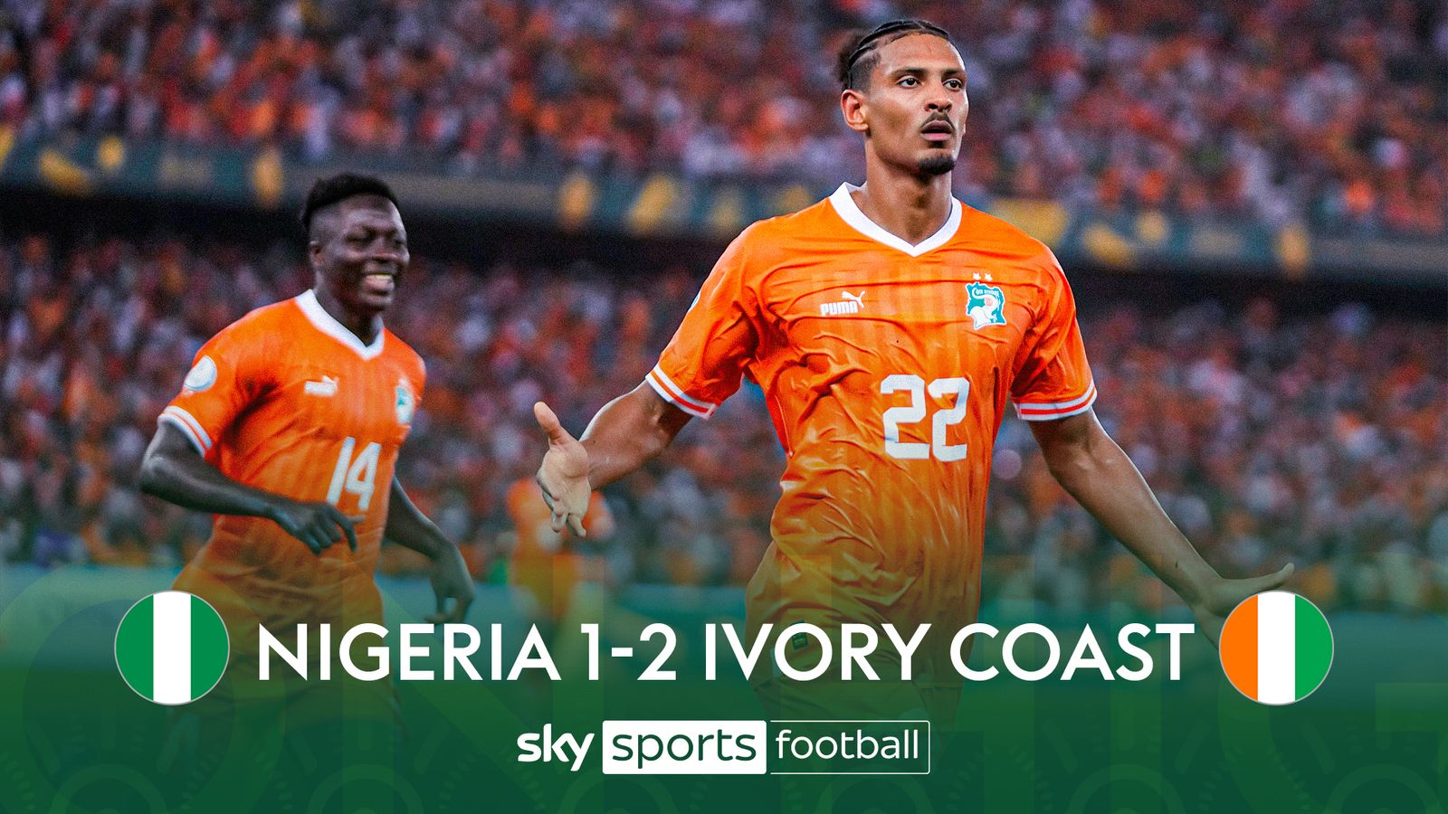 Nigeria 1 - 2 Ivory Coast - Match Report & Highlights