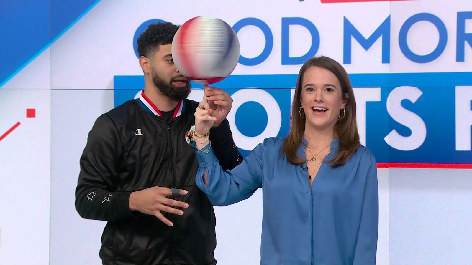 'She looks mind blown!' | Harlem Globetrotters stun SSN presenters ...