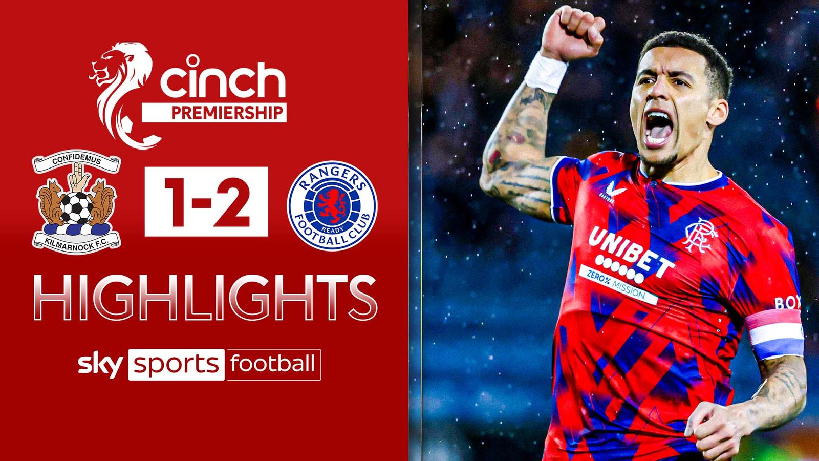 Kilmarnock 1-2 Rangers: Scottish Premiership leaders come from behind ...