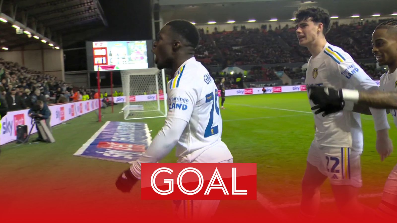 Willy Gnonto puts Leeds ahead with cool finish! | Football News | Sky ...
