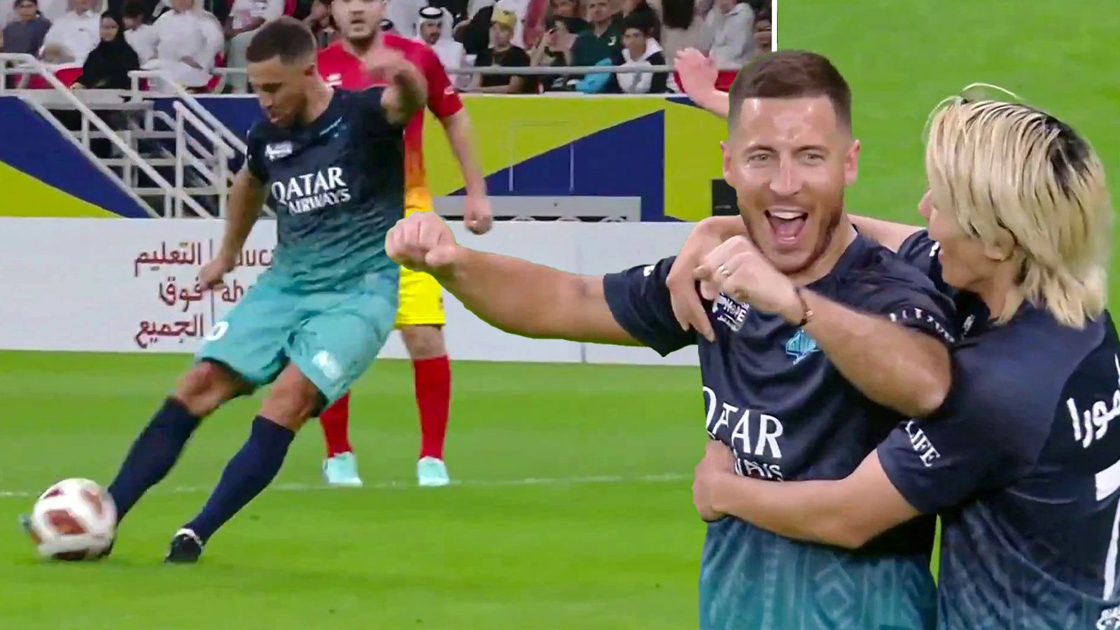 Eden Hazard's still got it! Former Chelsea star arrows home in charity match | Football News ...