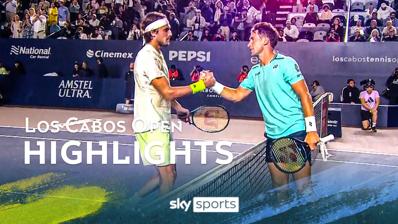Casper Ruud vs Stefanos Tsitsipas | Los Cabos Open highlights | Tennis ...