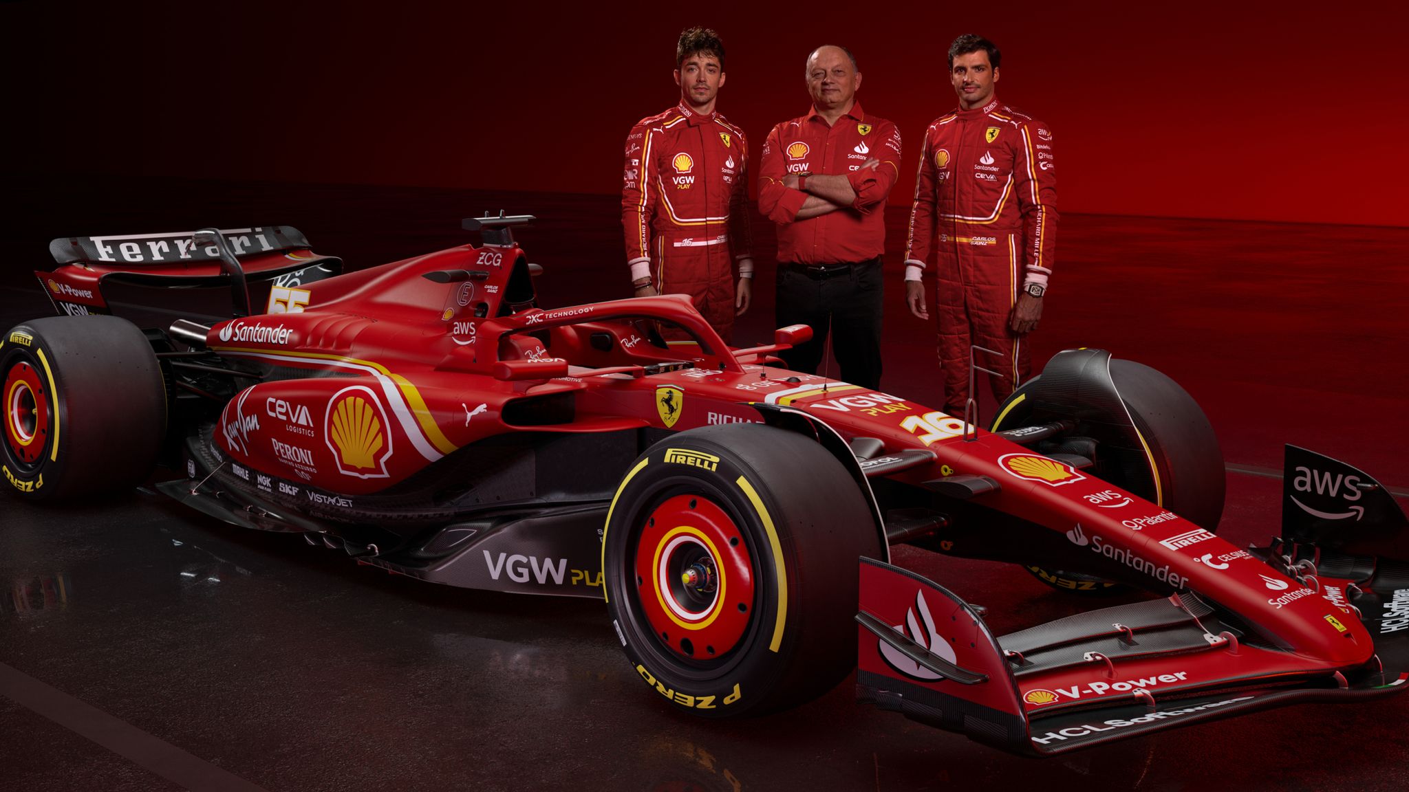 Ferrari reveal striking new 2024 Formula 1 car, the SF-24, as they aim to improve fortunes | F1 ...