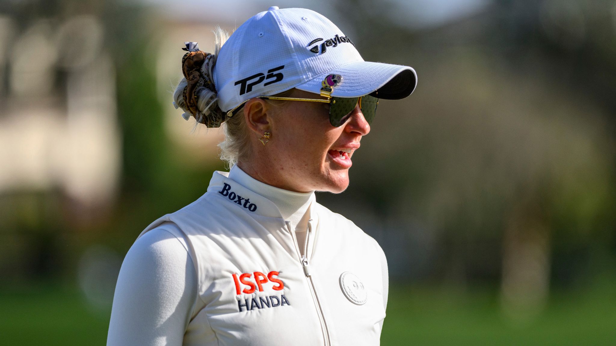 England's Charley Hull leads the individual competition by one shot as ...
