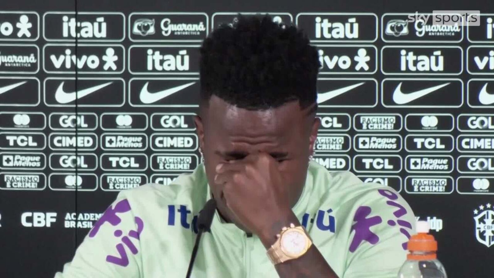 Vinicius Junior: Brazil and Real Madrid star breaks down in tears over racist abuse he suffers ...