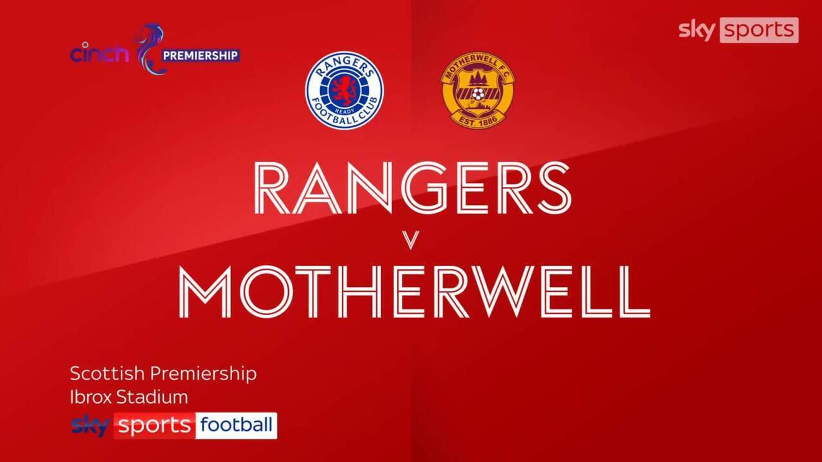 Rangers 1 - 2 Motherwell - Match Report & Highlights