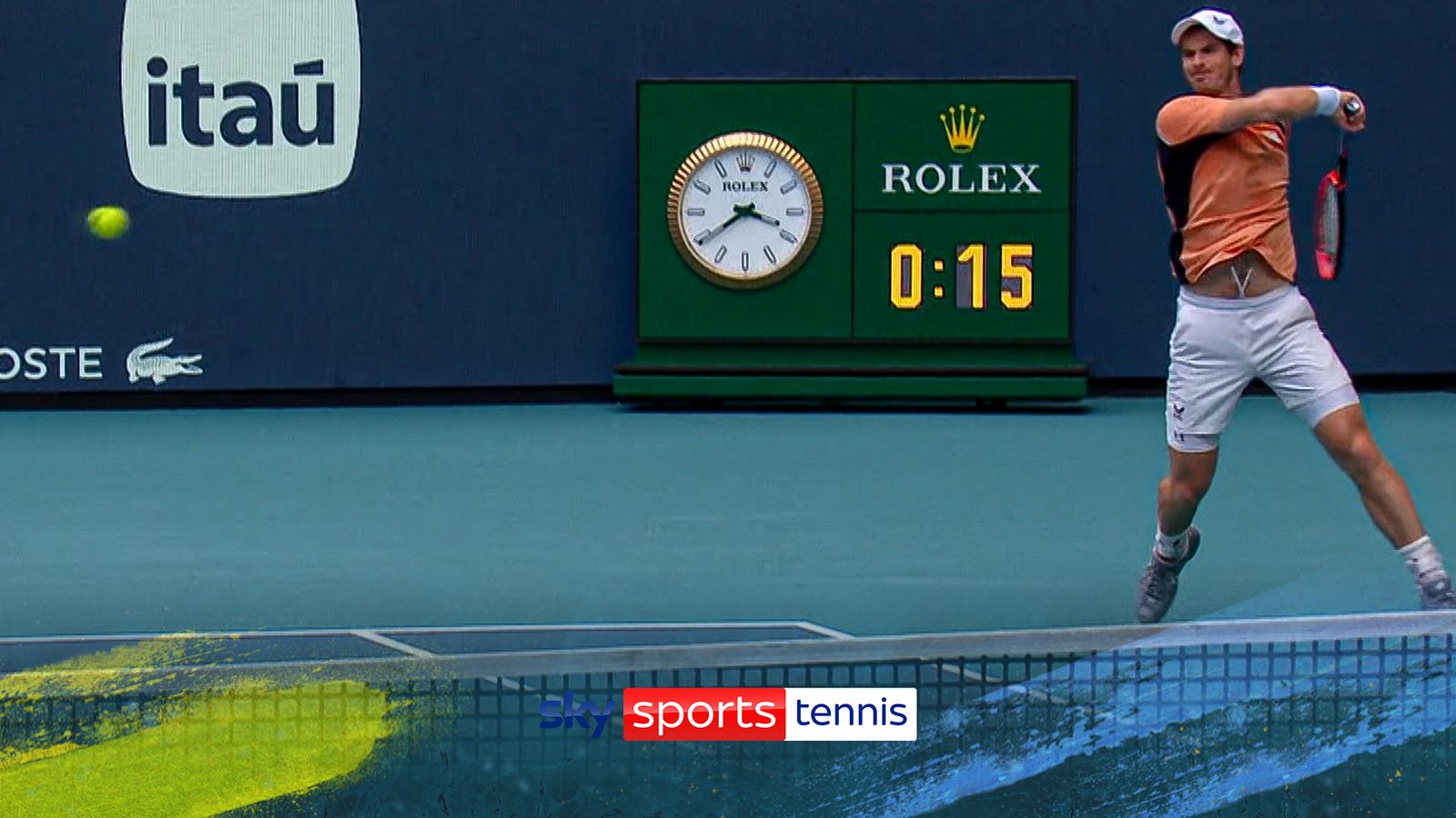 Andy Murray hits lovely inside-out forehand against Matteo Berrettini ...