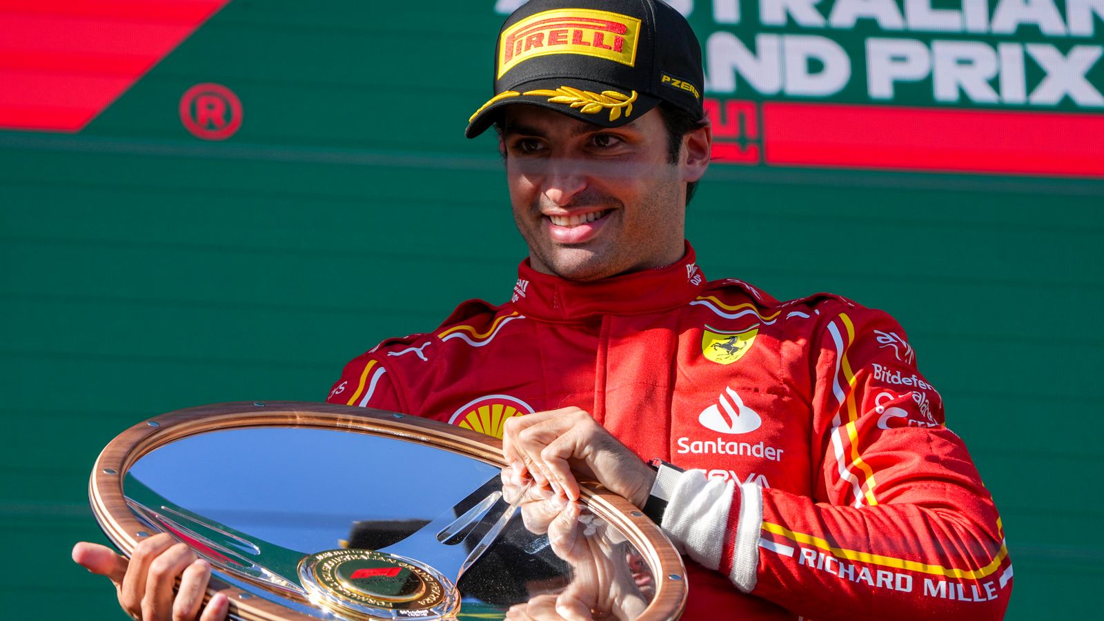 Australian GP: Carlos Sainz leads Ferrari one-two from Charles Leclerc after Max Verstappen ...