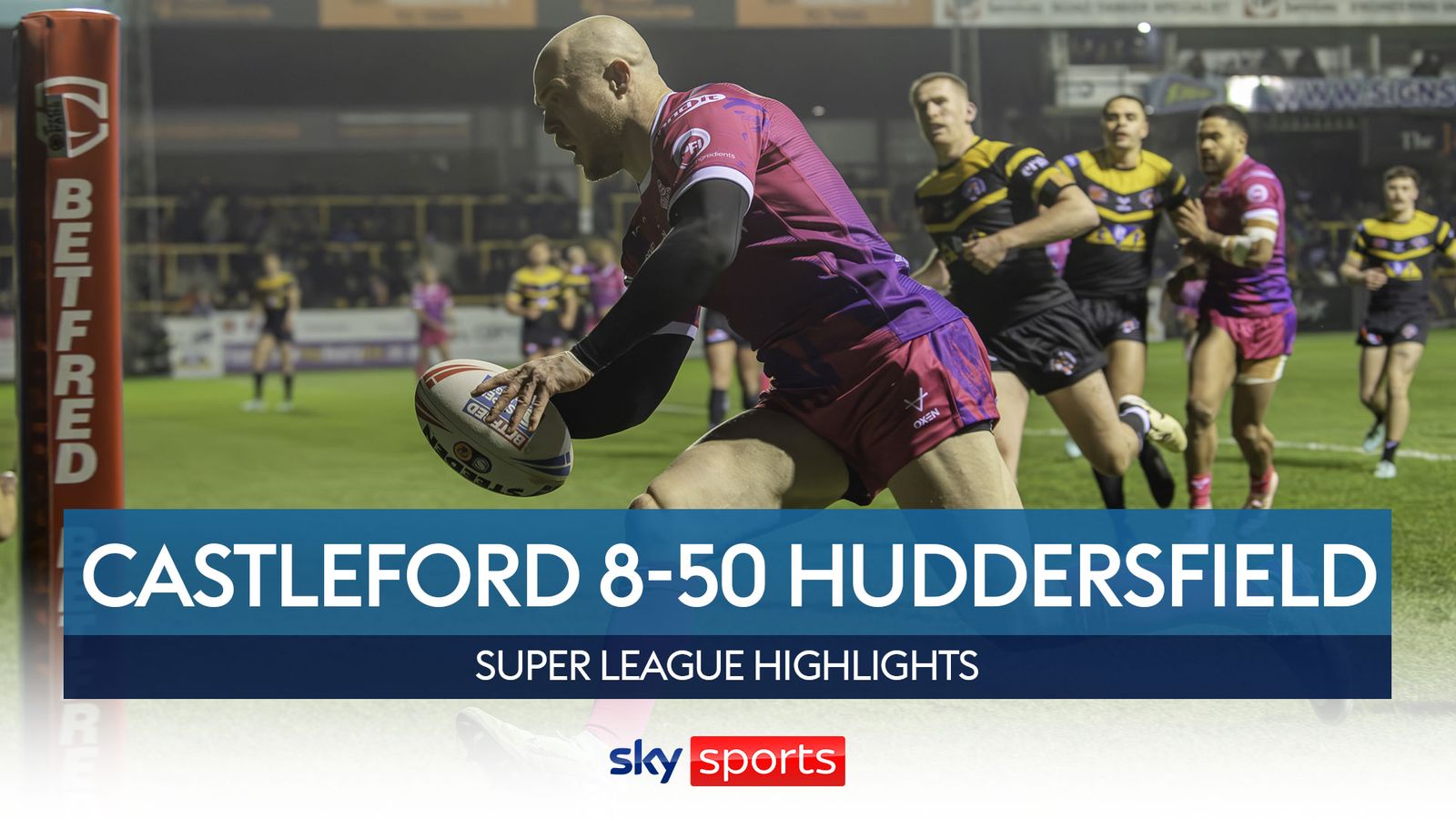 Castleford 8-50 Huddersfield | Super League Highlights | Rugby League ...
