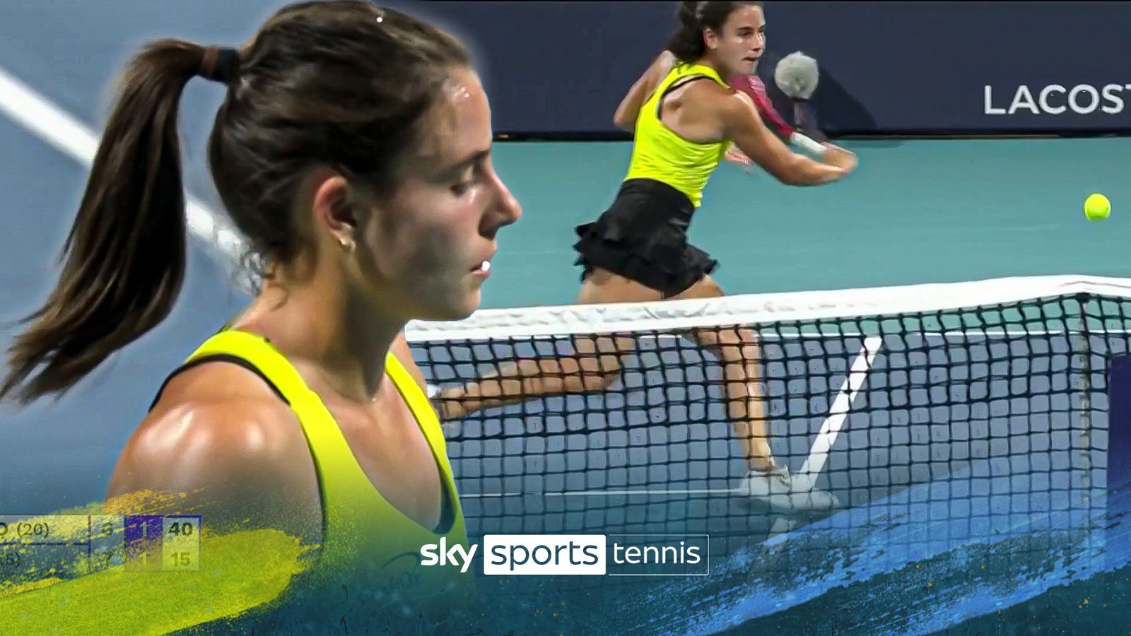 'She gave her the eyes' | Emma Navarro hits cheeky no-look slice ...