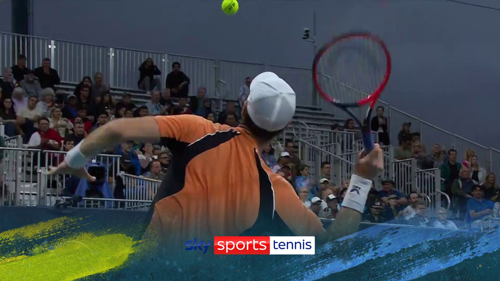 Andy Murray receives a warning for smashing the ball into the crowd at ...